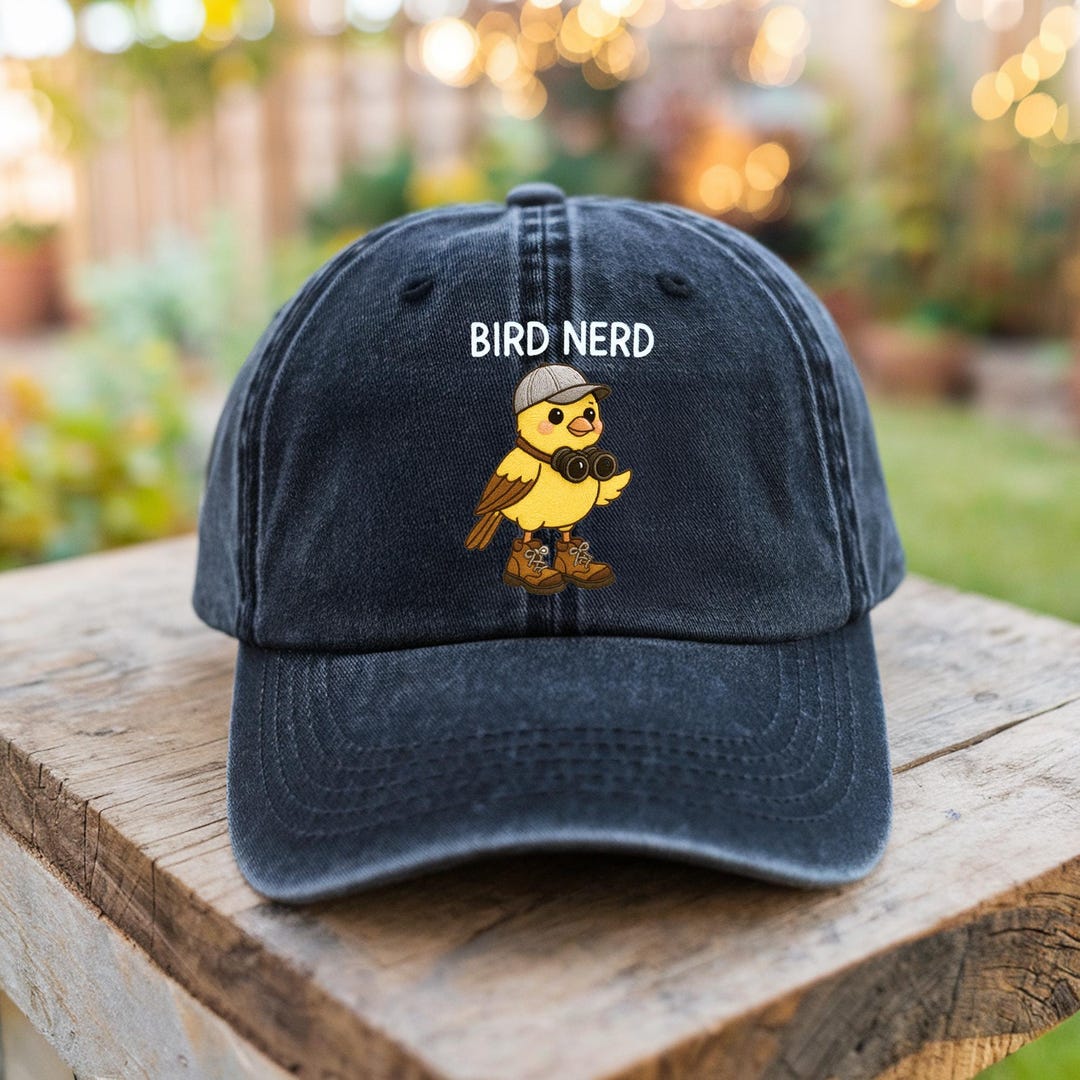 Bird Nerd Embroidered Hat, Cute Birdwatching Dad Cap, Funny Gift for ...