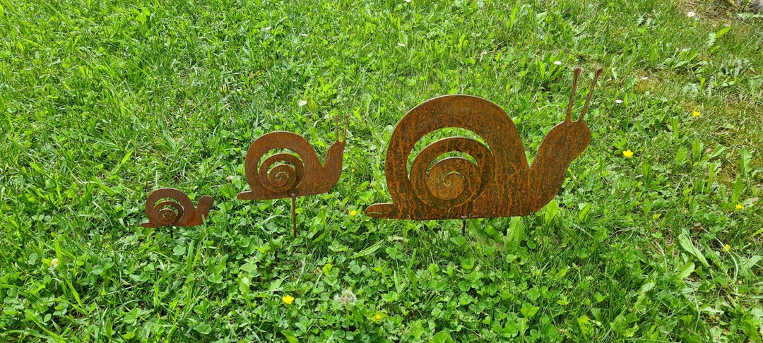 Plasma Laser Cutting, Snail Garden Rust Decoration - Etsy Canada
