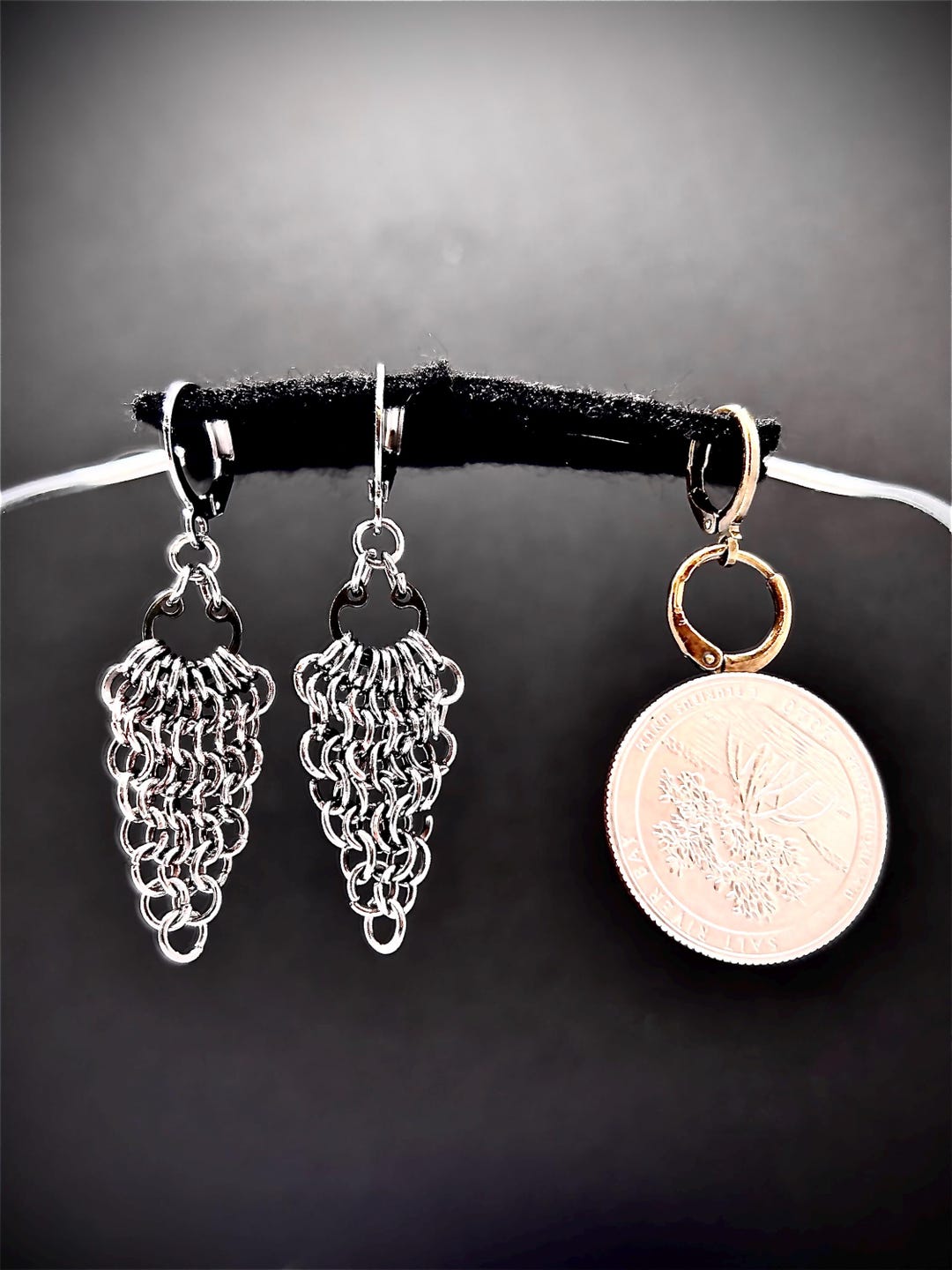Chainmail, Stainless Steel Earrings That Catch the Light and ...