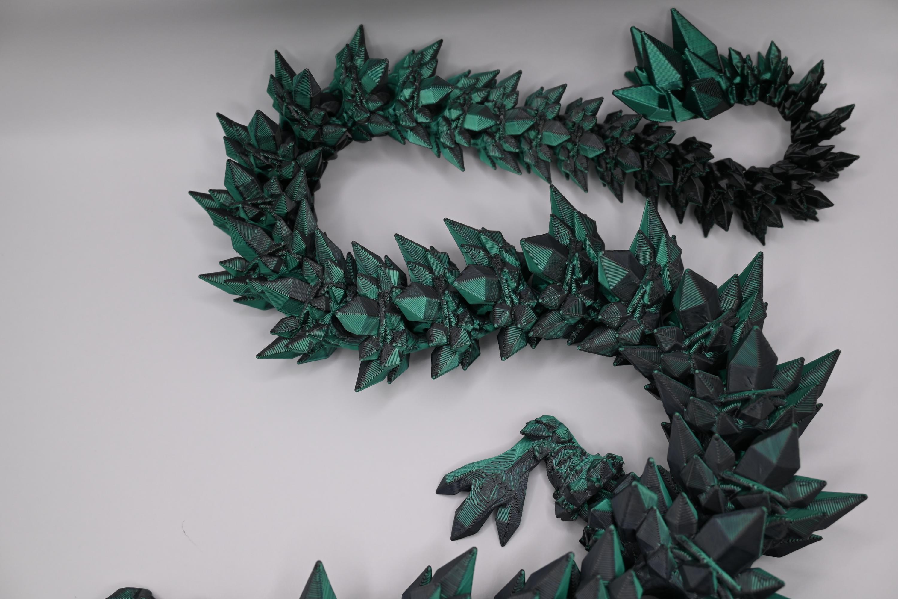 3D Printed 3D Model Articulating Dragon 3D Printed Dragon - Etsy