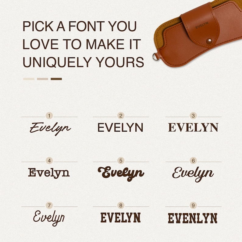 Personalized Leather Glasses Case | Strap Sunglasses Case | Gift for Him & Her | Holiday Gifts ...