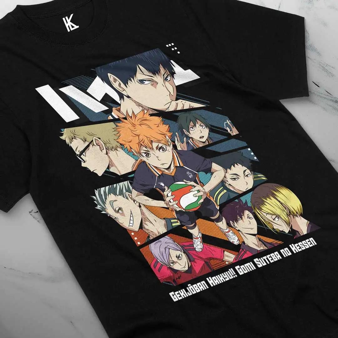 Haikyuu Volleyball T-shirt Kuroo Tetsurou, Kozume Kenma Graphic Tee ...
