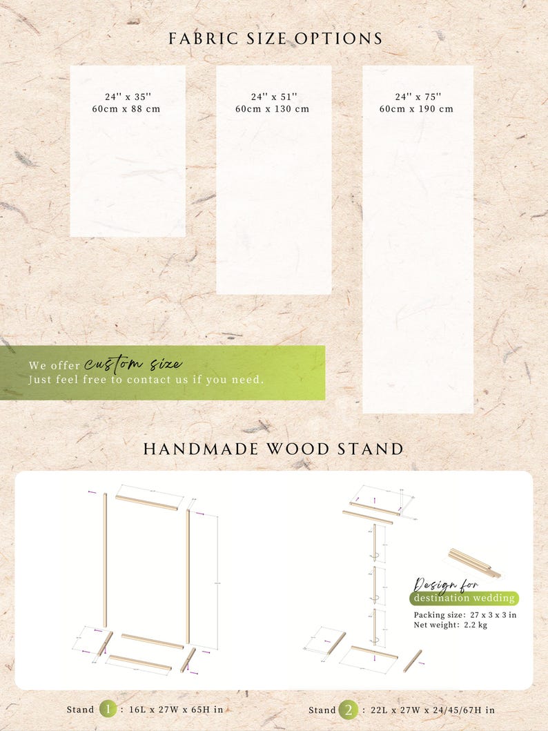 Wedding Welcome Sign, Linen, Chiffon, Canvas Fabrics for Your Banner ...