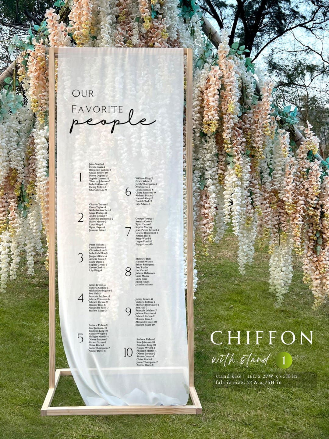 Boho Wedding Seating Chart, Fabric Seating Plan With Linen Canvas ...