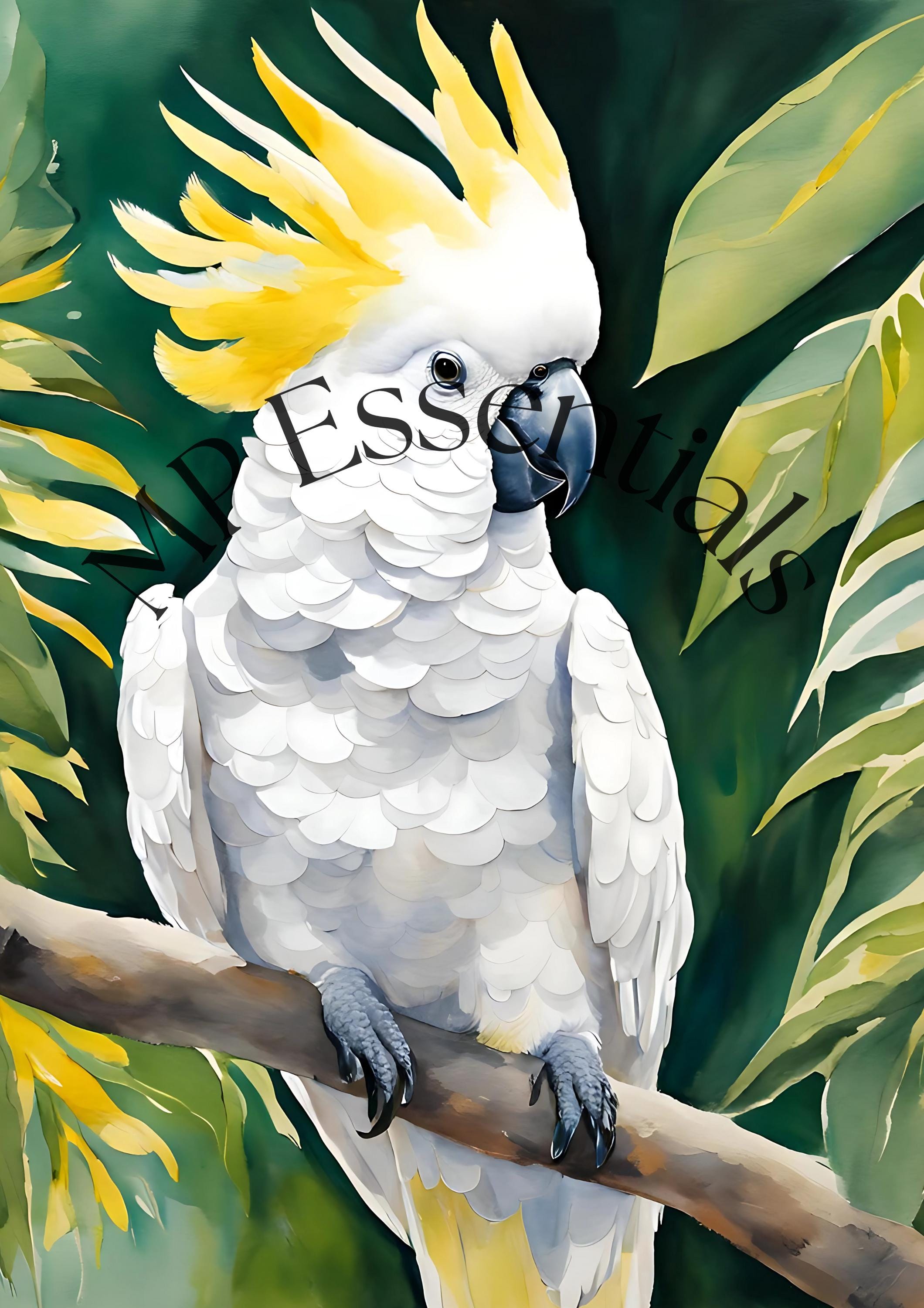 Digital Download - Set of 4 Watercolour Vibrant Australian Bird Prints ...
