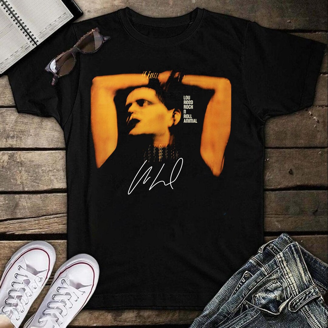 Lou Reed Rock N Roll Signature T-shirt, Retro Unisex Lou Reed Shirt ...