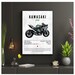 Kawasaki H2R Poster | Motorcycle Wall Art | Bike Posters | Bikes | Wall ...