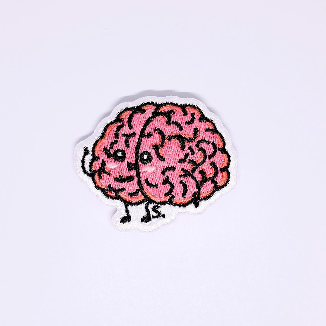 Cute Embroidered Iron-on Anatomy Patches for Your Scrubs Brian the ...