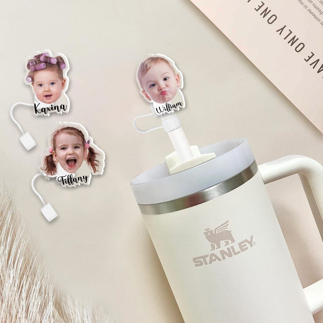 Personalized Photo Stanley Straw Topper, Baby Face Stanley Straw Topper ...
