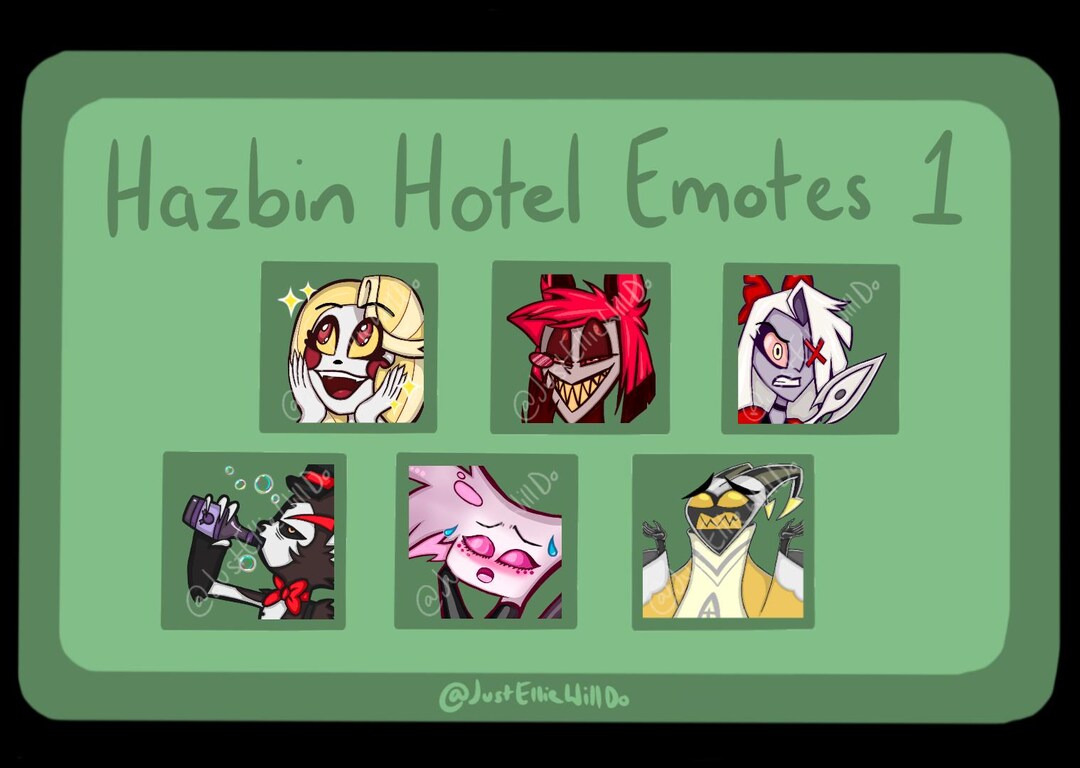 Hazbin Hotel Emotes for Twitch/discord/youtube - Etsy