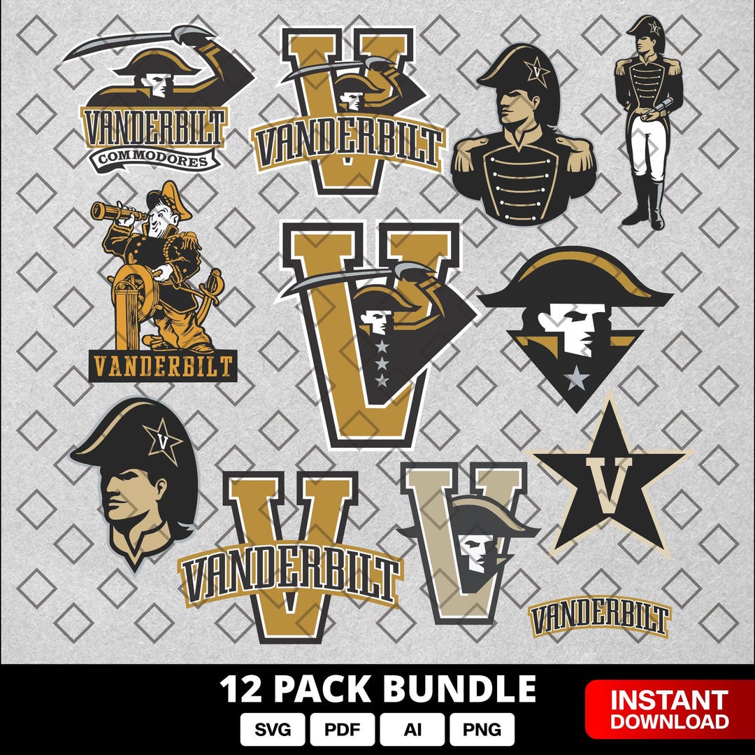 Vanderbilt Artwork Collection Svg, College Designs Svg - Etsy