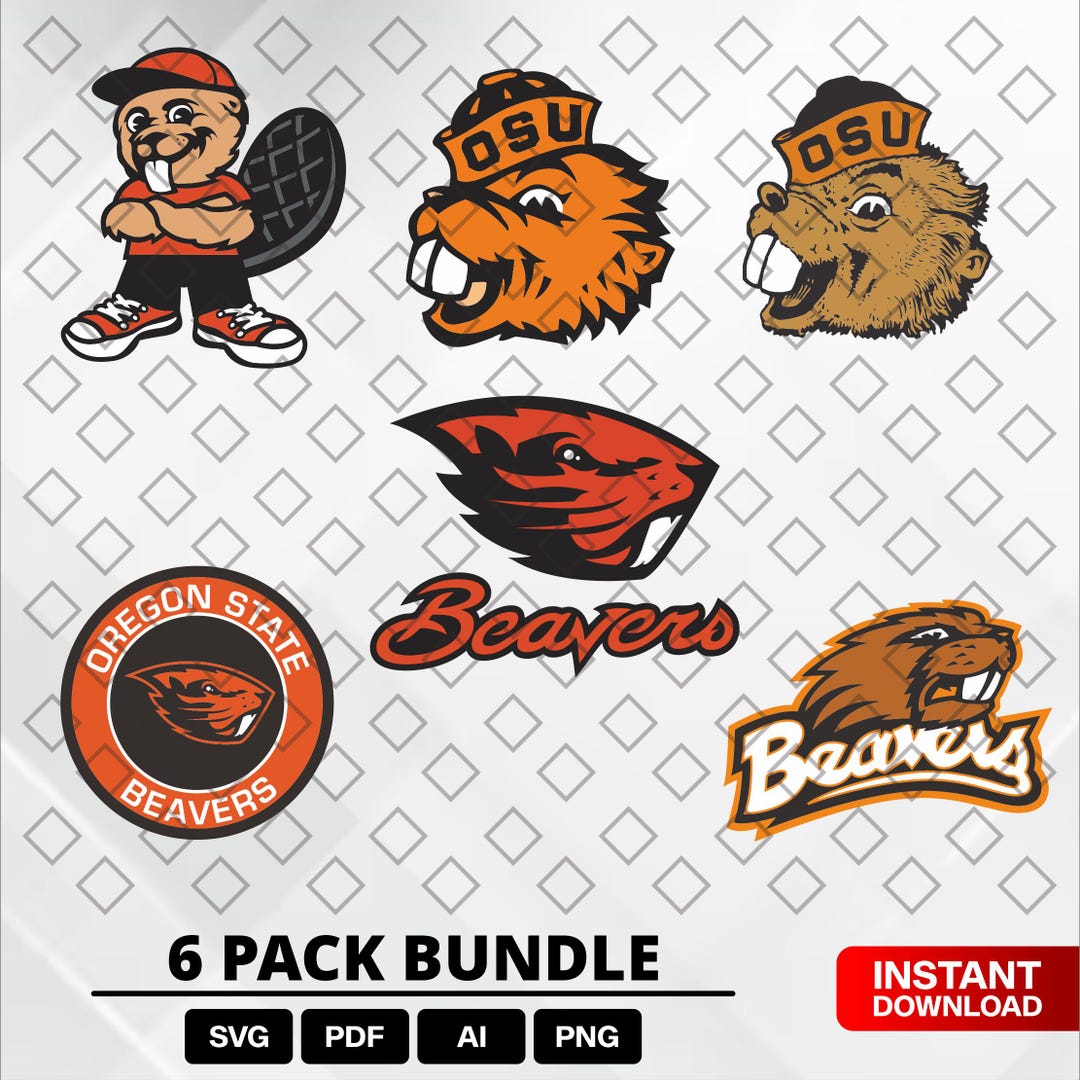 OSU Beavers Artwork Collection, College Designs Svg - Etsy