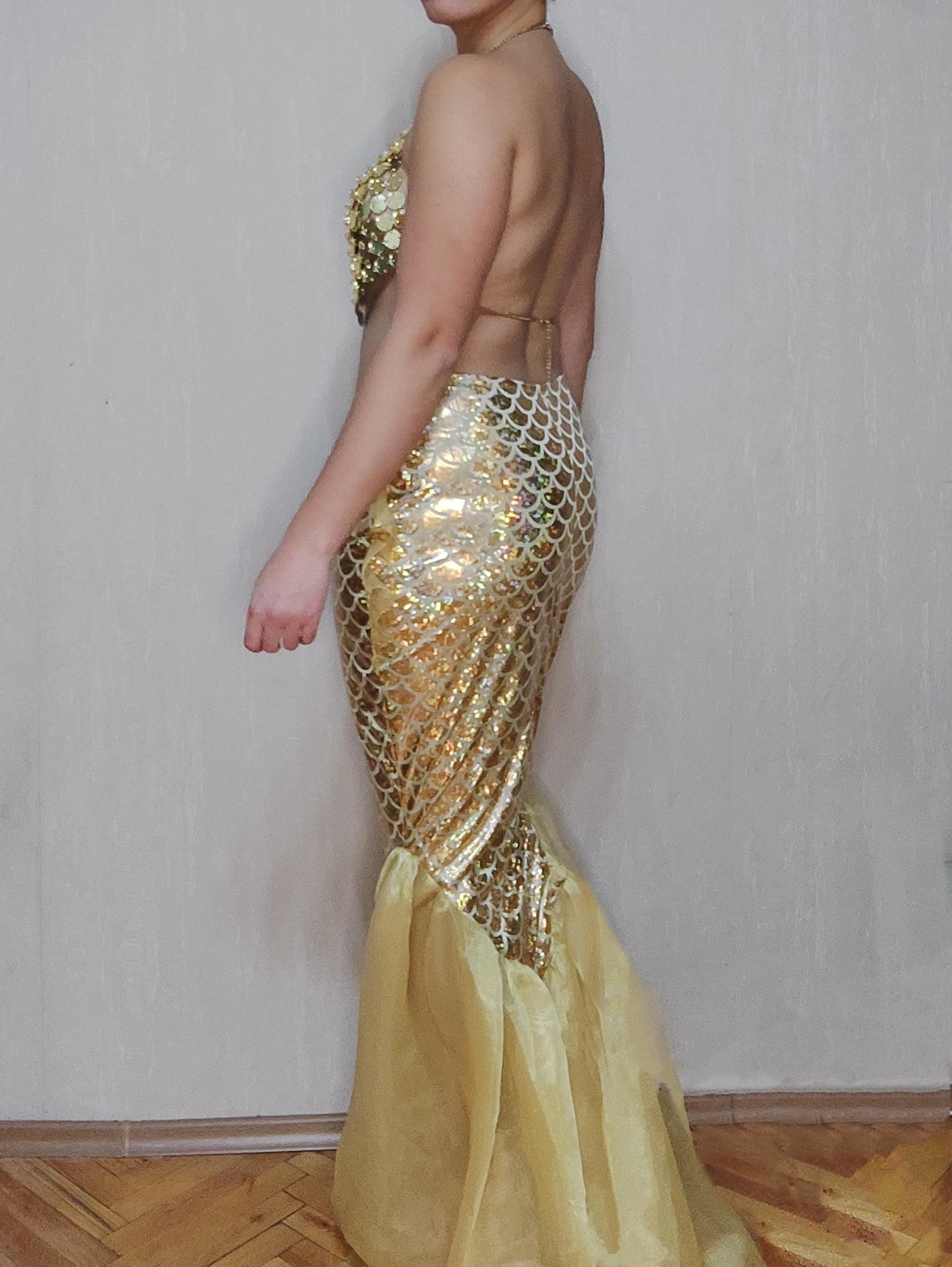 Walkable Mermaid Tail Skirt With Side Fins, Beginner Adult Layered PDF ...