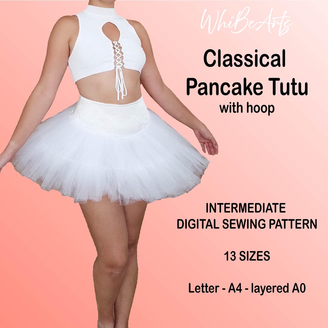 Tutu Easy PDF Sewing Pattern for Adults, Classic Pancake Style With ...