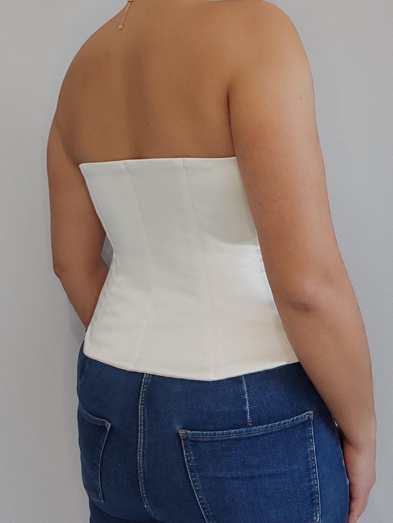 Sweetheart Zip-up Corset Bodice With Boning and Princess Seams, Wedding ...