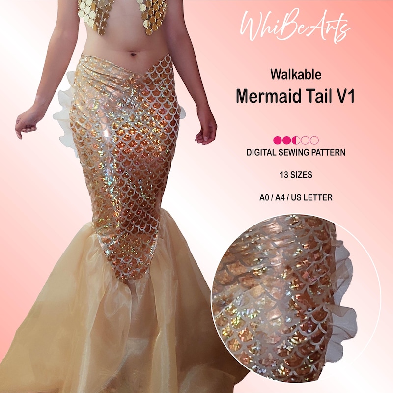 Adult Mermaid Skirt Costume - Etsy UK