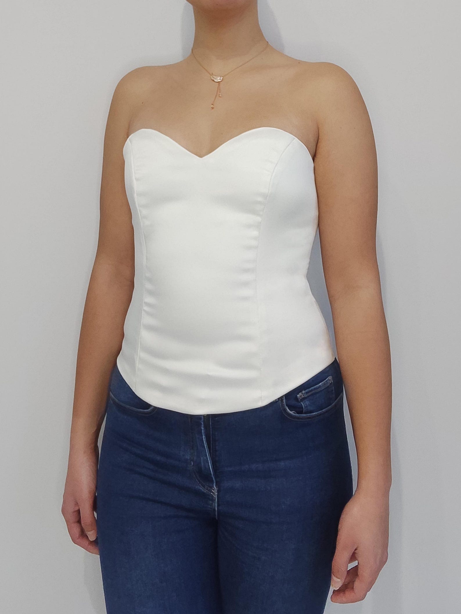 Sweetheart Zip-up Corset Bodice With Boning and Princess Seams, Wedding ...