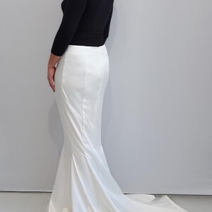Mermaid Fishtail Wedding Skirt With Train, Beginner PDF Sewing Pattern ...