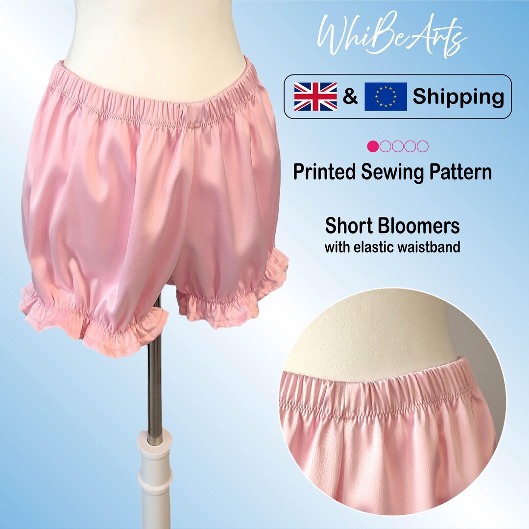 Printed Pattern: Easy Bloomers Sewing Pattern for Adults, Beginner ...