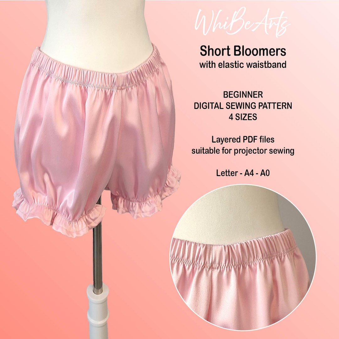 Easy Bloomers Sewing Pattern for Adults, Beginner Friendly ...