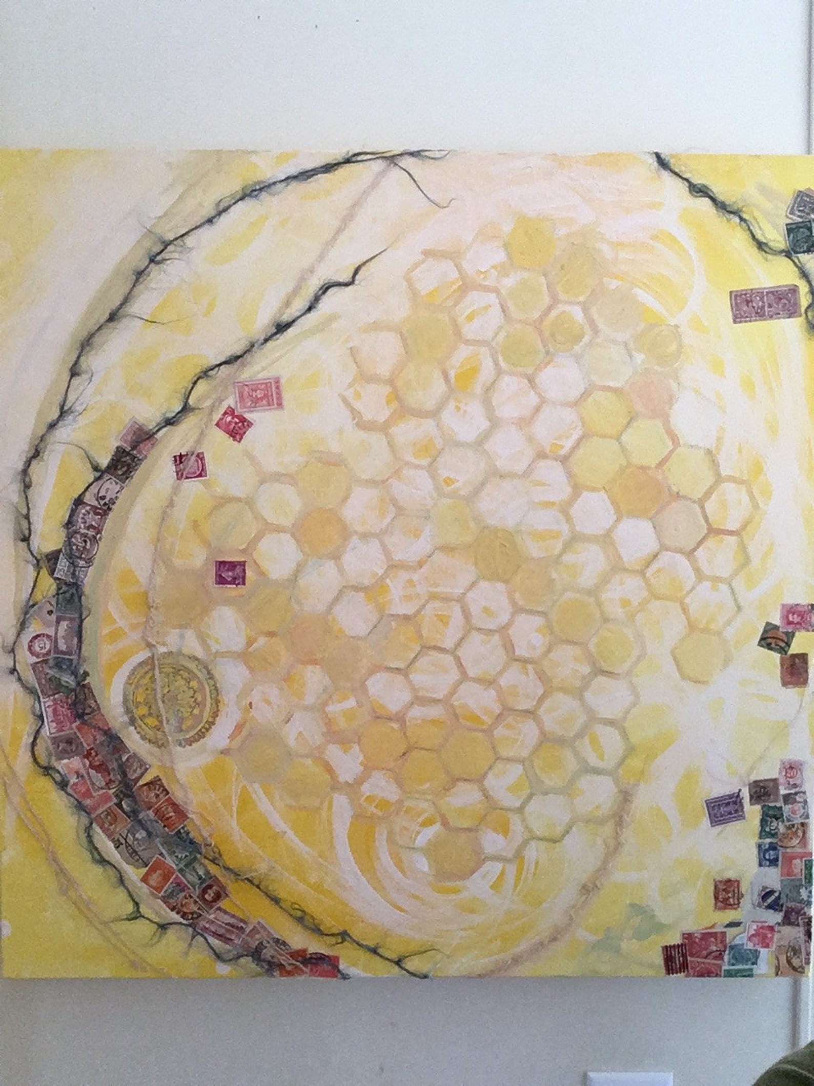 Honey // Original Artwork // Acrylic Paint and Mixed Media on Gallery ...