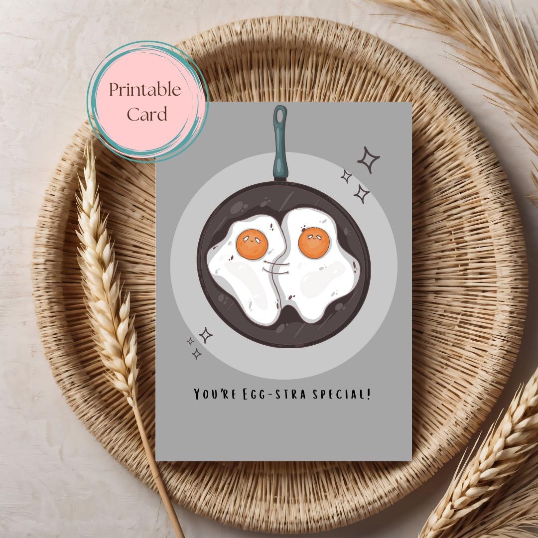 PRINTABLE Funny Pun Thank You Card Youre Egg-stra Special Thank You ...