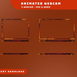 Burning Vortex Animated Stream Overlay Package, Fire Stream Overlay ...