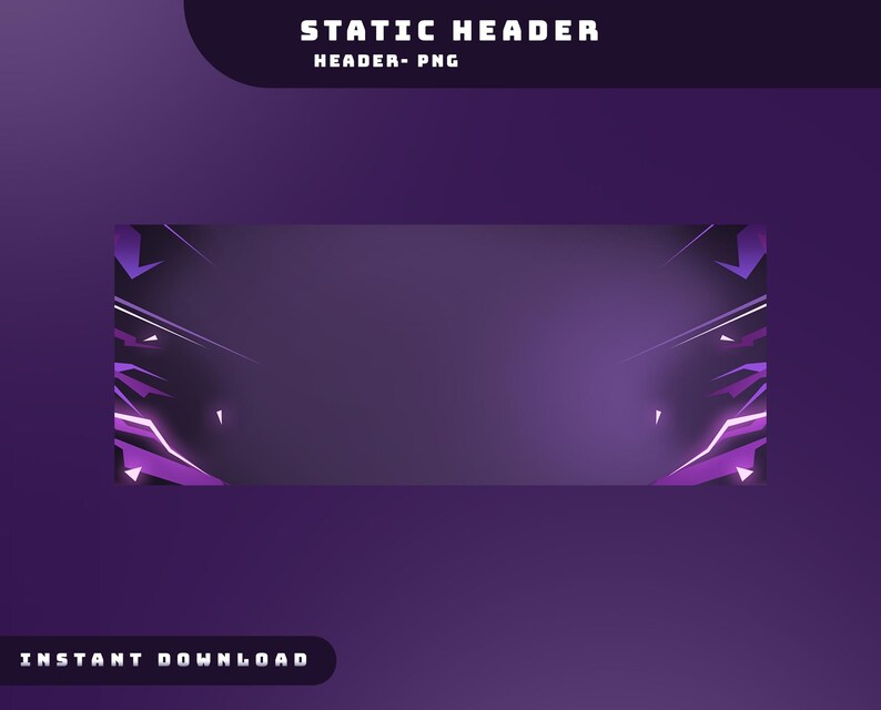 Ultraviolet Burst Animated Stream Overlay Package, Purple Neon Overlay ...