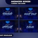 Torri Night Animated Stream Screen Overlay Package, Blue Night Twitch ...