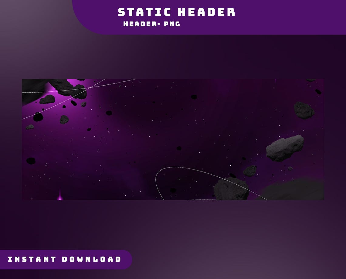 Galaxium Surge Animated Stream Overlay Package, Space Theme Stream ...
