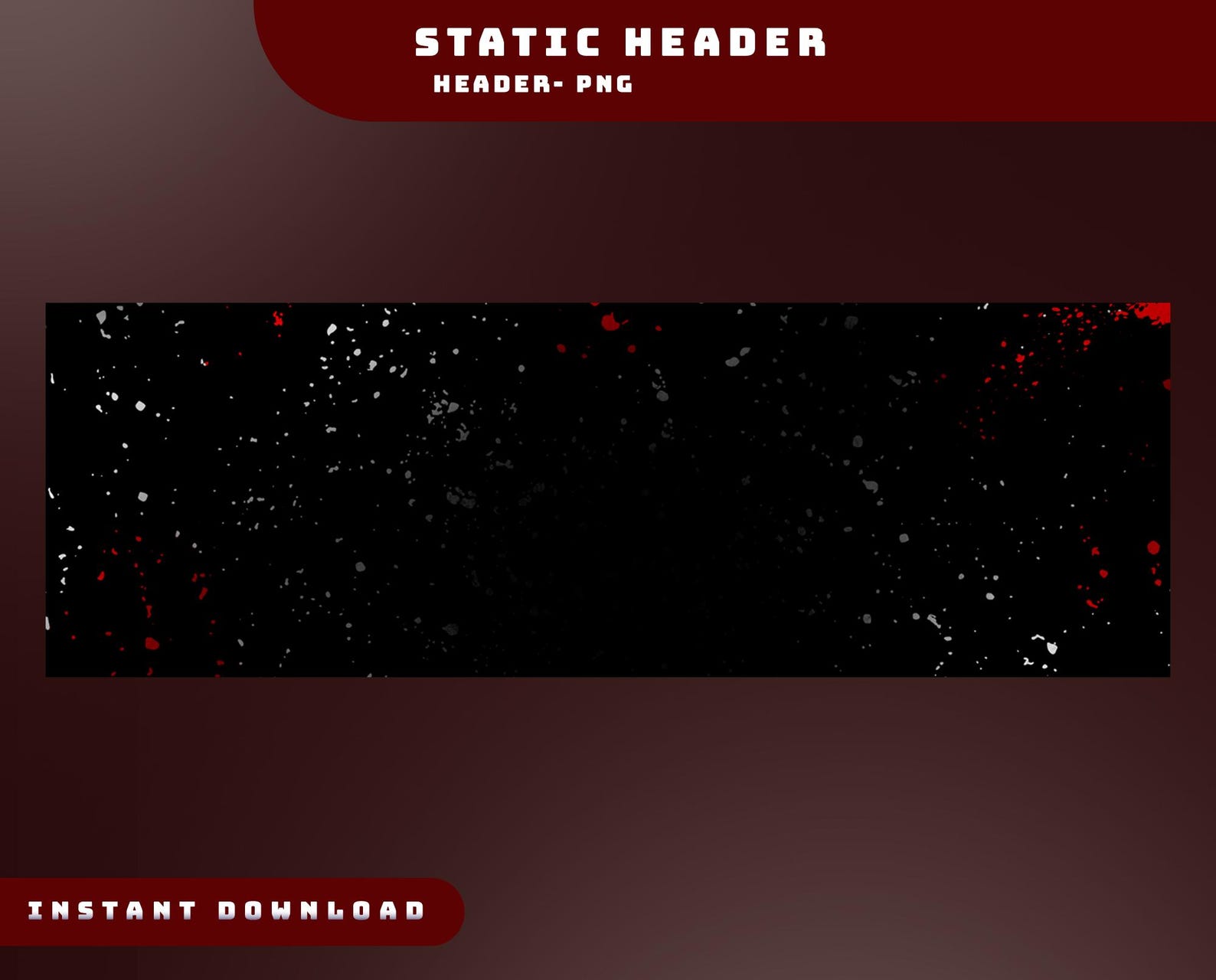 Grunge Storm Animated Stream Overlay Package, Red Black Stream Design ...
