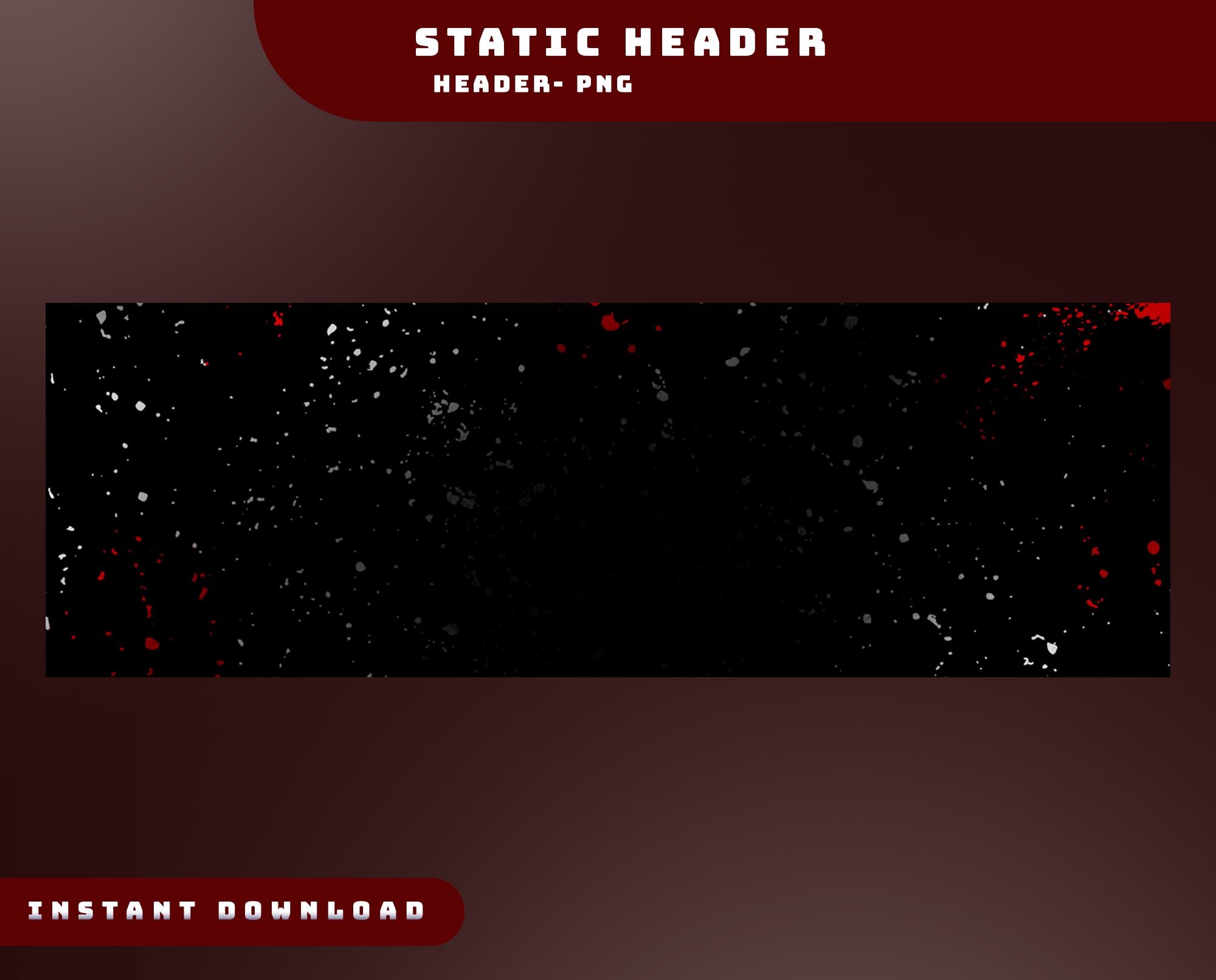 Grunge Storm Animated Stream Overlay Package, Red Black Stream Design ...