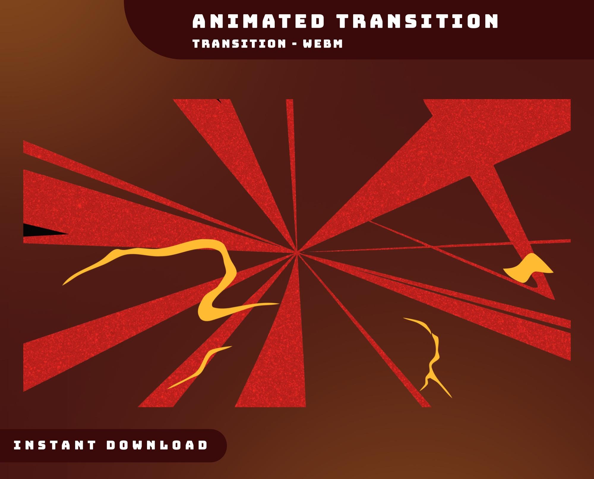 Blast Impact Animated Stream Overlay Package, Explosion Art Twitch ...
