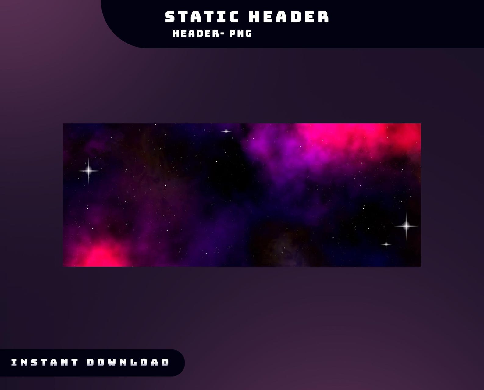 Aurora Void Animated Stream Overlay Package, Galaxy Gradient Twitch ...