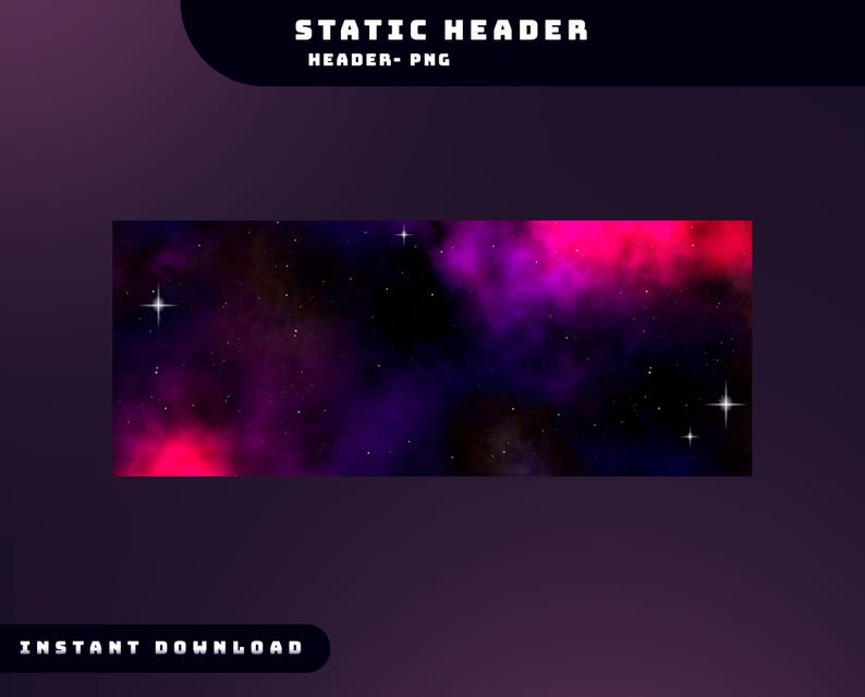 Aurora Void Animated Stream Overlay Package, Galaxy Gradient Twitch, Nebula Aesthetic Design ...