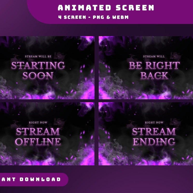 Be Right Back Screen Overlay - Etsy
