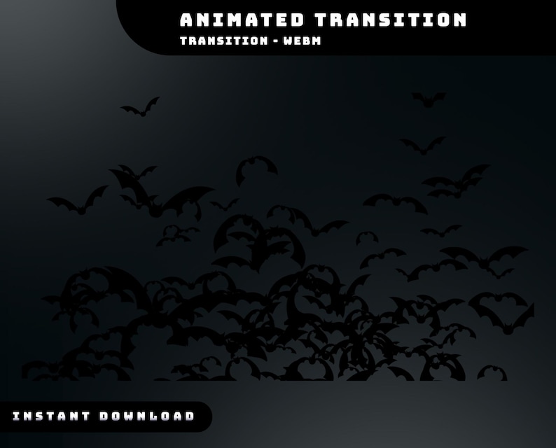 Eerie Nightfall Animated Stream Overlay Package, Horror Twitch Overlay ...