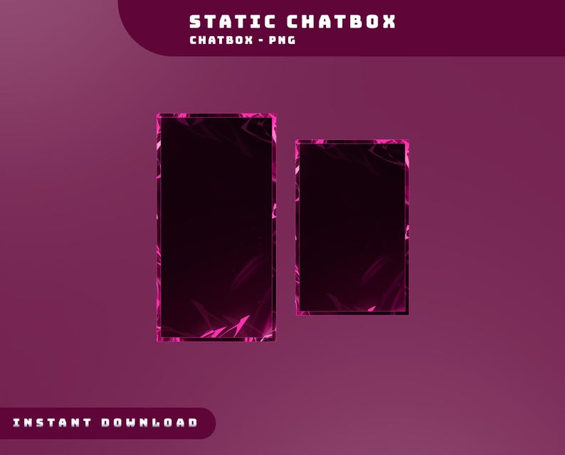 Neon Shards Animated Stream Overlay Package, Neon Pink Stream, Animated ...