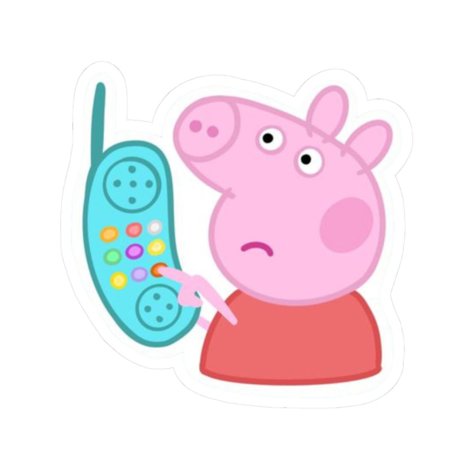 Peppa Pig Meme Funny Sticker Kiss-cut Stickers, Decal, Laptop Sticker ...