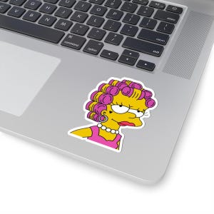Lisa Simpson Meme Kiss-cut Stickers, Funny Cartoon Character Decal ...