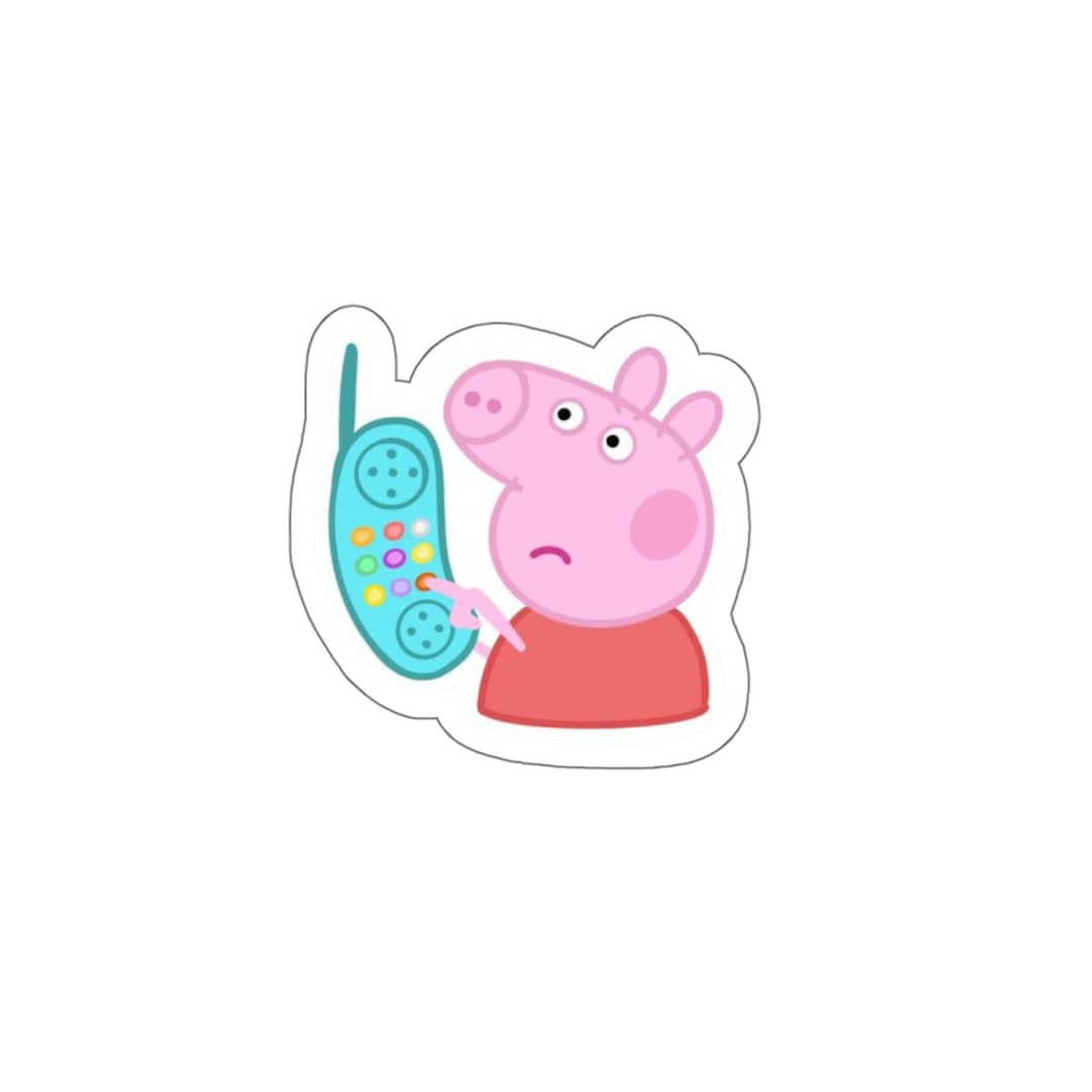 Peppa Pig Meme Funny Sticker Kiss-cut Stickers, Decal, Laptop Sticker ...