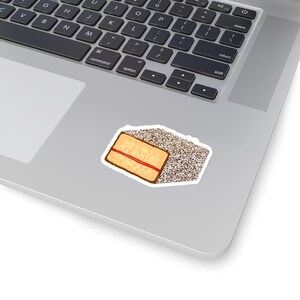 Lamington Aussie Snack Sticker, Australian Food Decal, Fun Foodie Gift ...