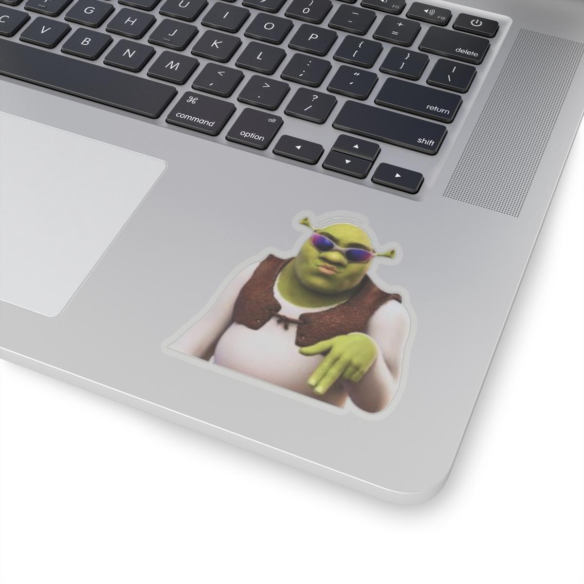 Funny Shrek Meme Kiss-cut Stickers, Girl Boss Sassy Decals, Laptop DIY ...