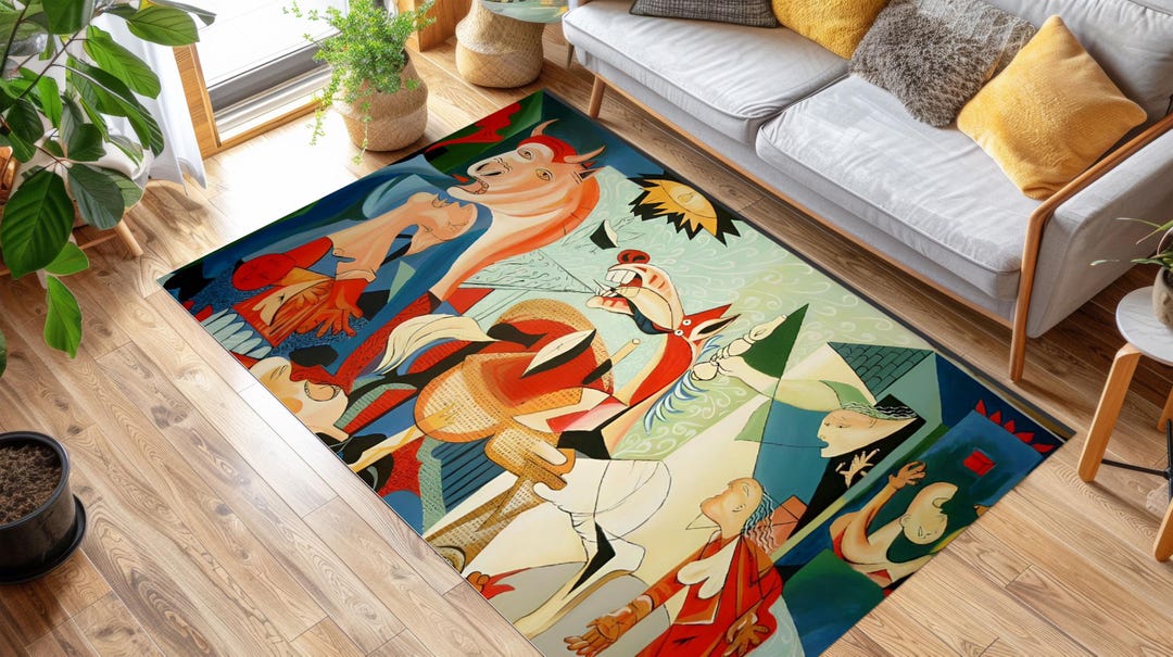 Picasso Guernica,guernica by Pablo Picasso,artwork Rug, Art Rug,living ...