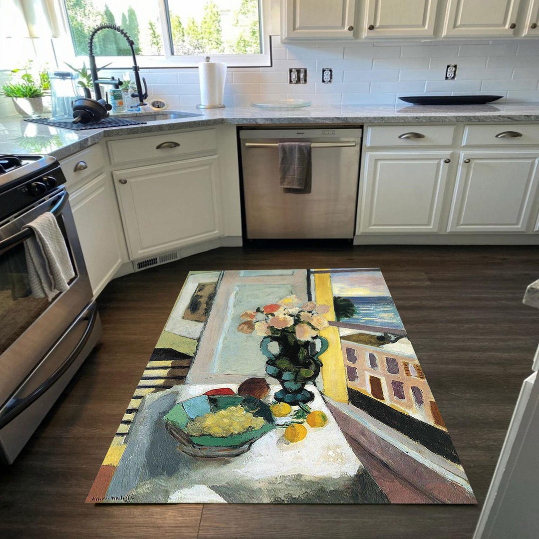Vivid Printed Kitchen Rug,washable Non-slip Rug,gift Rug for Kitchen ...