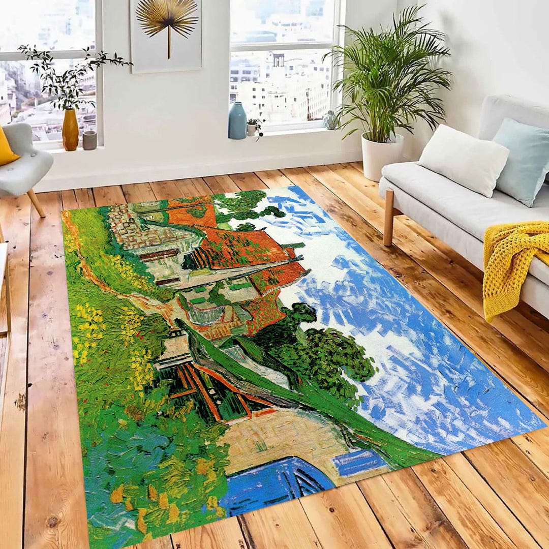 Vincent Van Gogh, Sunshine Rug, Van Gogh Painting, Artistic Rug, Home ...