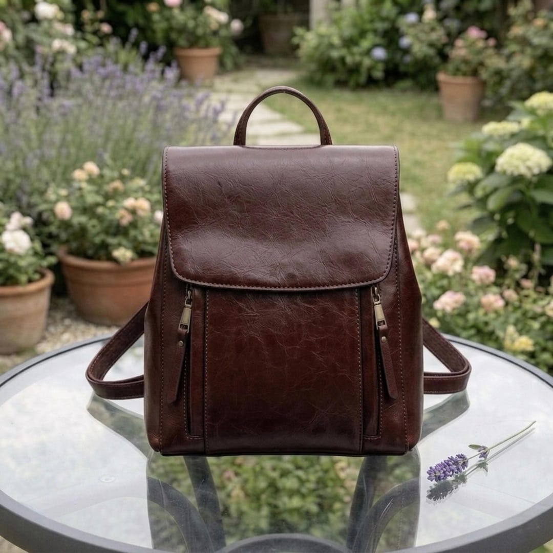 Mini Backpack Purse Women Leather, Convertible Genuine Leather Backpack ...