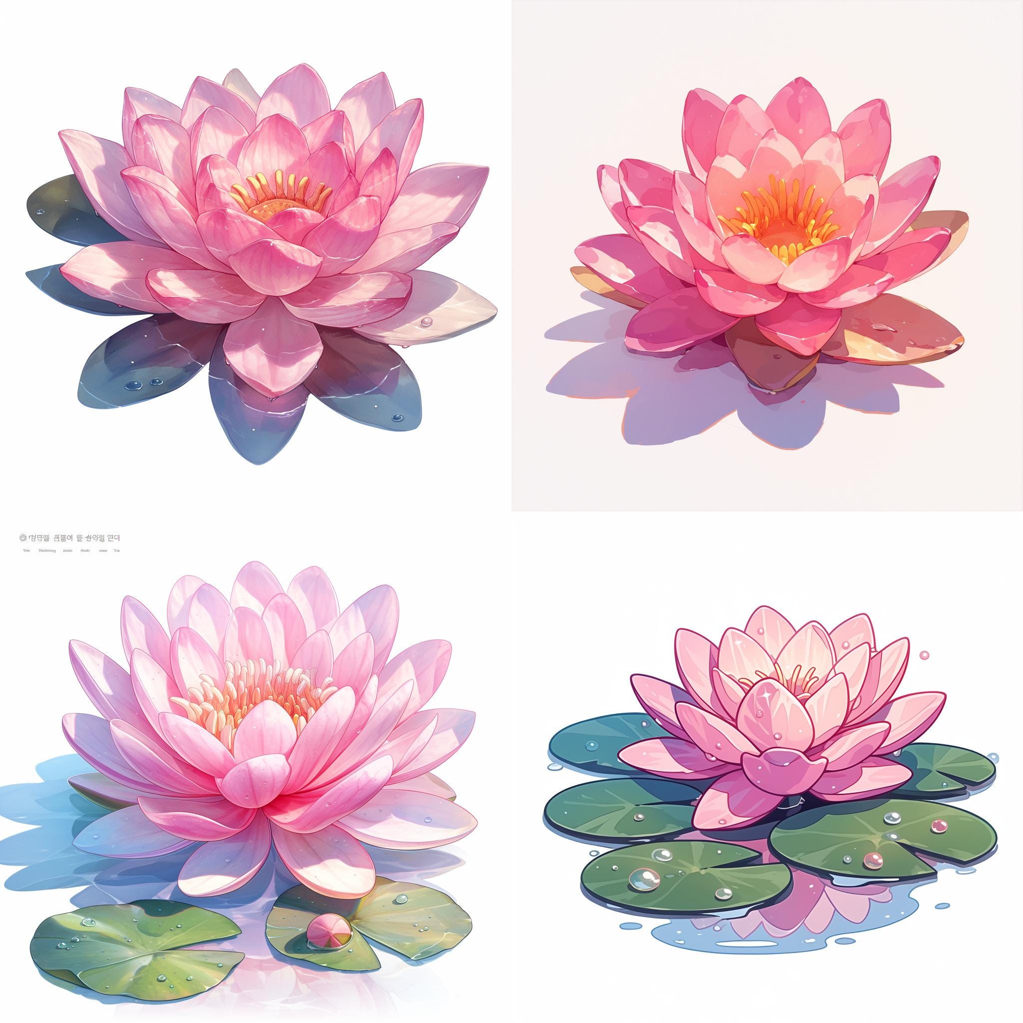 24 Cute Sleeping Lotus Clipart, Cute Lotus Blossom Image, Digital Lotus ...