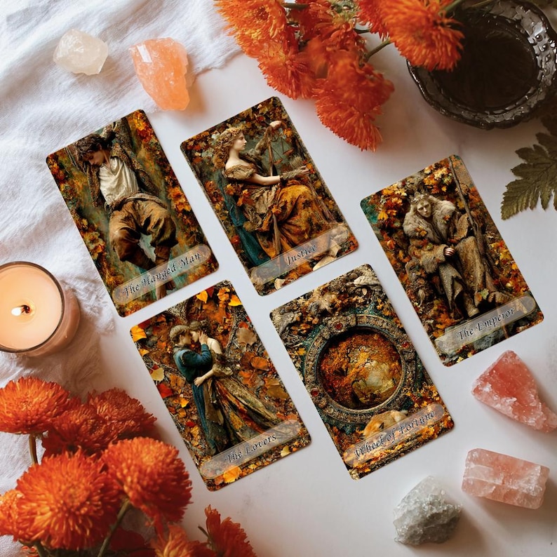 Autumn Adventure Tarot With Guidebook: Where Every Leaf Tells a Fortune ...