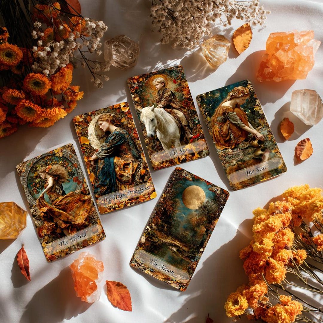 Autumn Adventure Tarot With Guidebook: Where Every Leaf Tells a Fortune ...